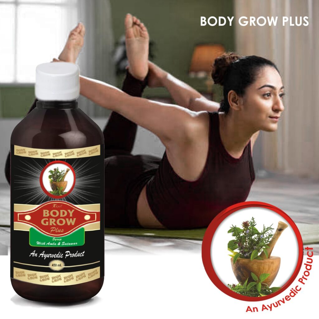Knoll Body Grow Plus Syrup For Muscle Mass Gain Weight Gainers And ...
